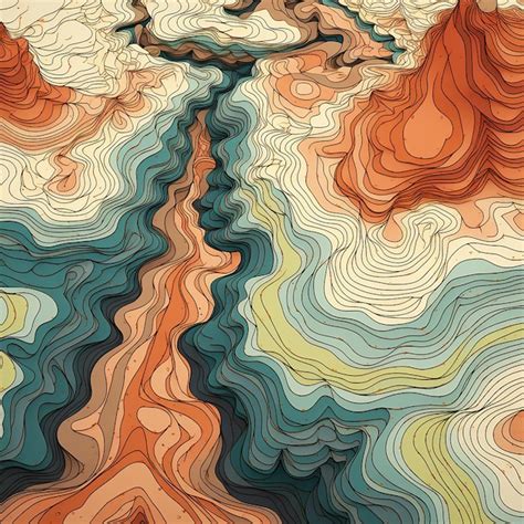 Premium Photo Topography Contour Map Design