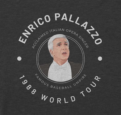 Enrico Pallazzo 1988 World Tour Funny Naked Gun T Shirt Ebay