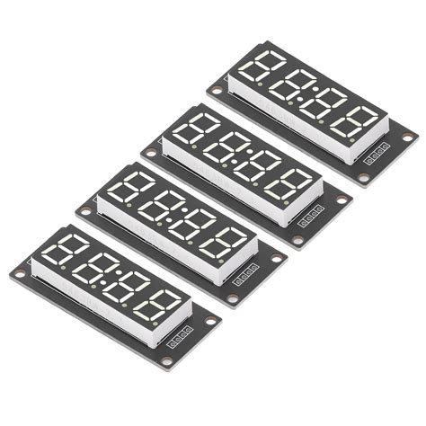 4 Set 4 Digit Digital Tube Led Display Board 7 Segments Clock Module