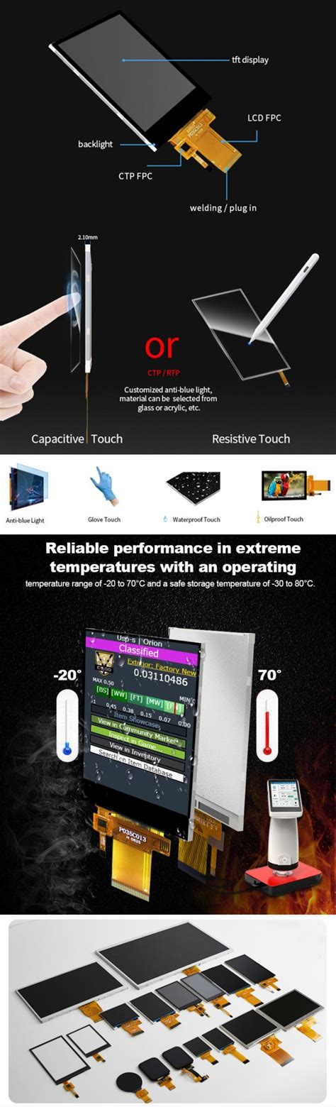 Inch Ips Touch Screen X Lcm Modules Ili Mcu Spi Interface