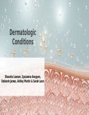 Understanding Dermatologic Conditions And Differential Diagnosis Course Hero