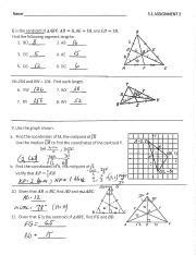 Finding Segment Lengths and Coordinating Midpoints in Triangles | Course Hero