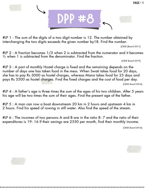 Assignment Class 10 Pdf