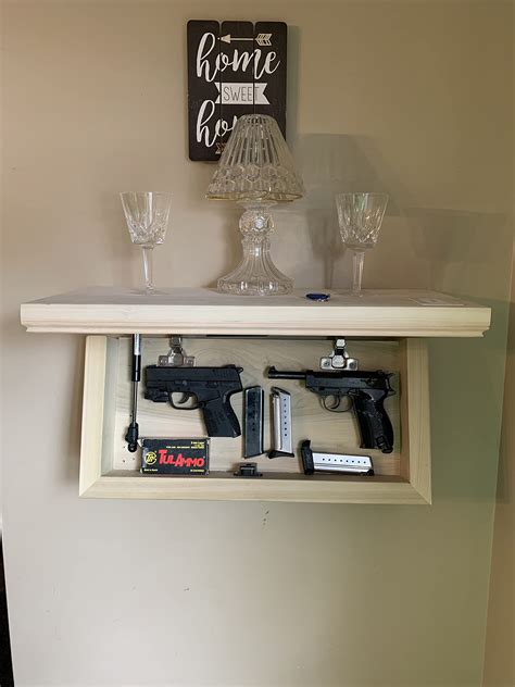 Hidden Gun Storage Shelf