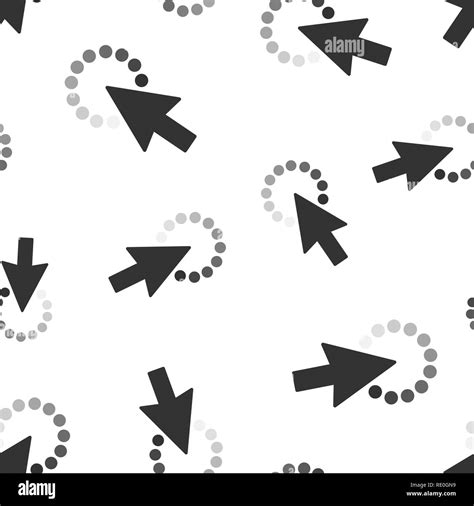 Computer Mouse Cursor Icon Seamless Pattern Background Arrow Vector