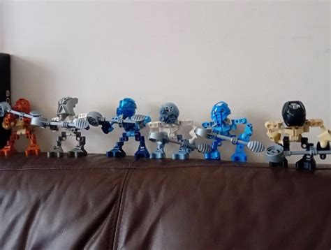 Lego Bionicle 2003 Mata Nui Matoran 8581 8582 8583 8584 8585 8586 Set