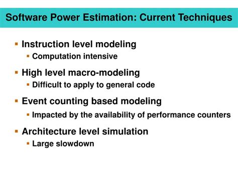 Ppt Runtime Software Power Estimation And Minimization Tao Li Powerpoint Presentation Id4378595