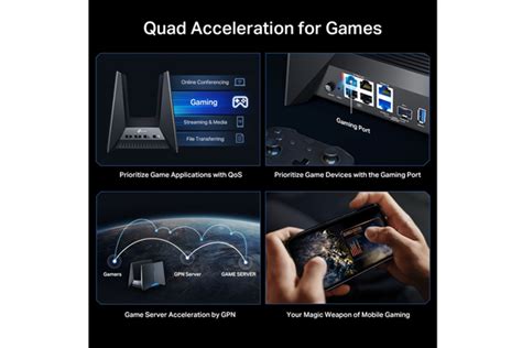 TPLink BE Tri Band Wi Fi Gaming Router Harvey Norman