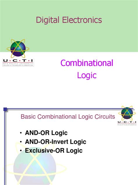Digital Electronics Combinational Logic Pdf Logic Gate