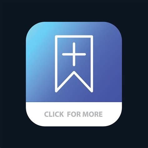 Tag Plus Interface User Mobile App Button Android And IOS Line Version Vector Art At