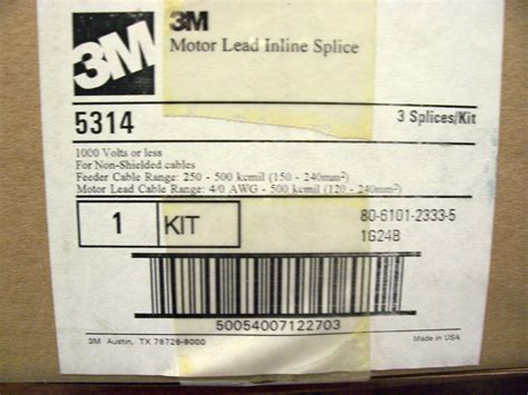 3m 5314 Motor Lead Inline Splice 3 Splices Kit Ebay