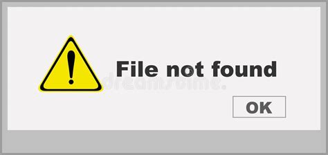 File Not Found Stock Illustrations 432 File Not Found Stock
