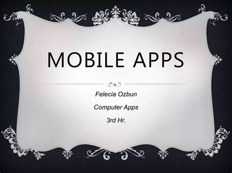 Mobile Apps Ppt