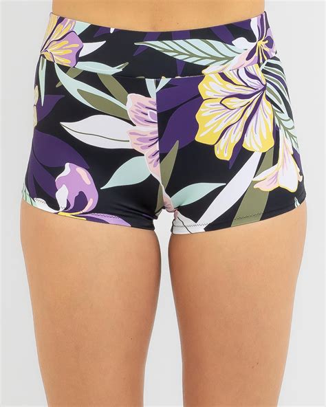 Roxy Active Bikini Bottoms In True Black Fasso S Free Shipping