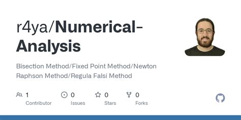 Github R4ya Numerical Analysis Bisection Method Fixed Point Method Newton Raphson Method