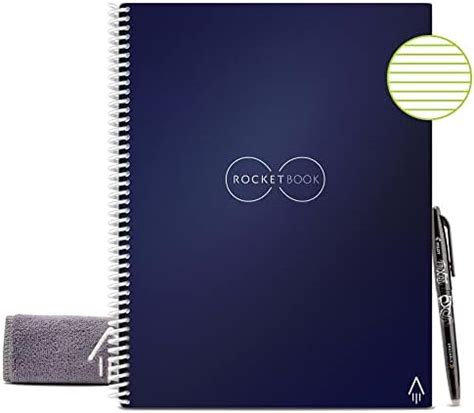 Rocketbook Pro Reusable Digital Notebook Smart Notepad Black With Dotted Lined