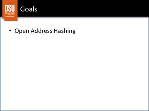 Cs261 Data Structures Hash Tables Open Address Hashing Ppt Download