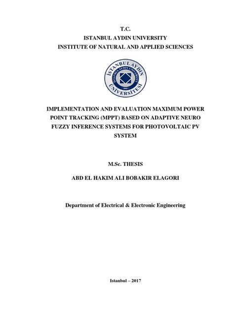 Implementation And Evaluation Maximum Power Point Tracking Mppt Based