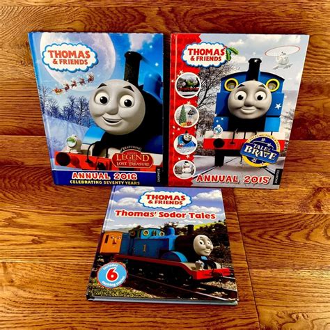 Thomas The Tank Engine And Friends Book Bundle X3 Annual 2015 2016 Sodor