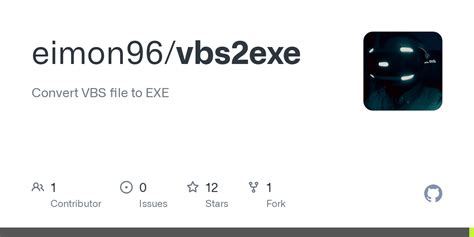 Github Eimon96vbs2exe Convert Vbs File To Exe