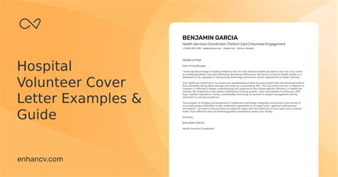 Professional Hospital Volunteer Cover Letter Examples And Template For