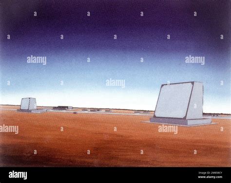 an artist s concept of the receiver and transmitter of the soviet large