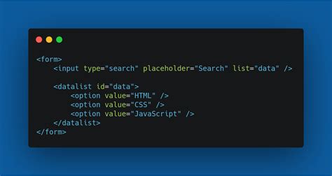How To Make A Html Search Datalist For Vue