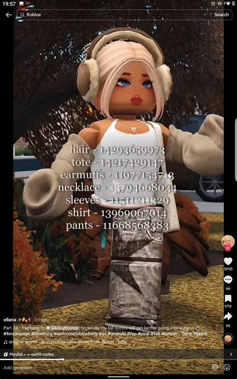 Berry Avenue Roblox Outfit Codes ️ In 2023 Fall Decal Coding Preppy