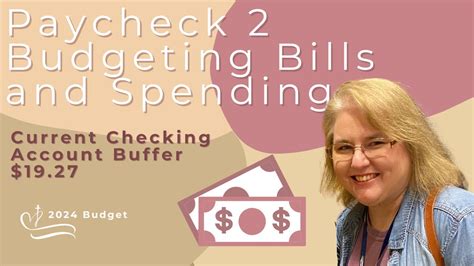 Monthly Budgeting Paycheck 2 19 27 Buffer In Checking YouTube
