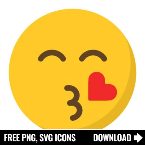 Free Kiss Icon Png Svg