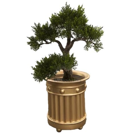 گلدان فایبر گلاس بزرگ نشکن کروی موج دار مشکی ویلاآذین