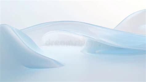 Abstract Background With Smooth Blue Waves Forming An Elegant And Modern Design Perfect For