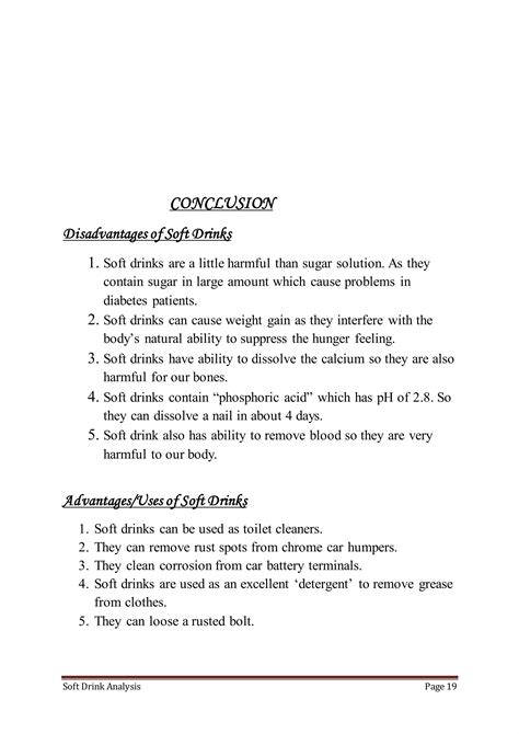 soft drink analysis docx