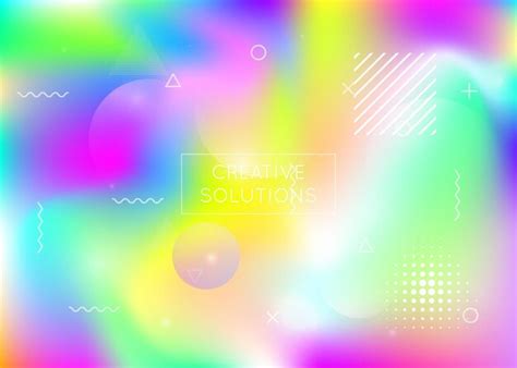 premium vector dynamic shape background with liquid fluid holographic bauhaus