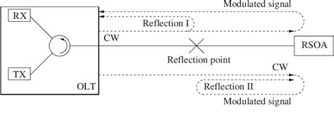 backreflection lights in a single feeder fiber wdm tdm pon using