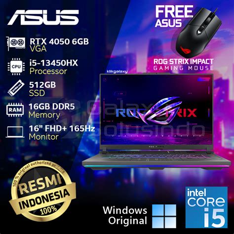 Jual Asus Rog Strix G G Ju I J G Hm Rtx Gb Intel Core I Hx Gb Ssd Gb Ram