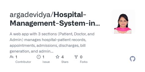 Github Argadevidyahospital Management System In Python Django Web
