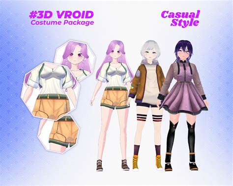 Mini Vroid Dresses For Stylish Streamers Vroid Clothing Pack Digital