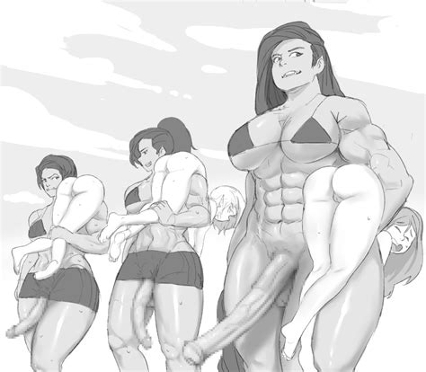 Rule 34 2022 3futas 3girls Abs Areolae Ass Visible While Carried Balls Big Breasts Bikini
