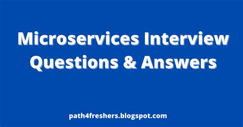 microservices interview question and answer