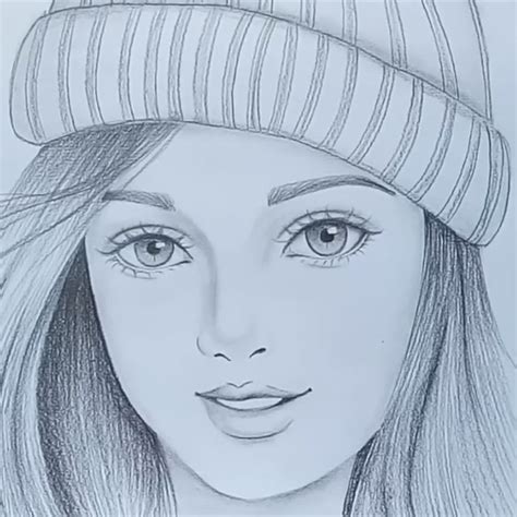 Pencil Drawings Of A Girl