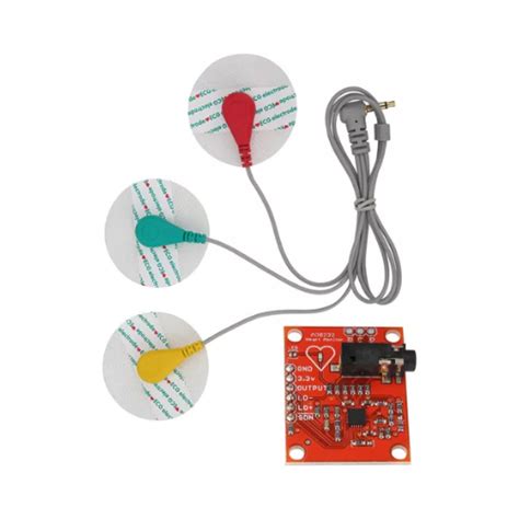 kit de monitor de frecuencia cardíaca con módulo de sensor de ecg