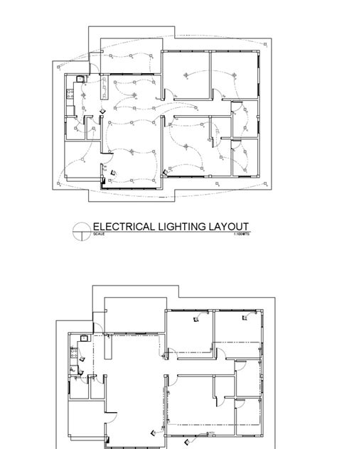 Electrical Lighting Layout Electrical Power Layout And Schedule Of