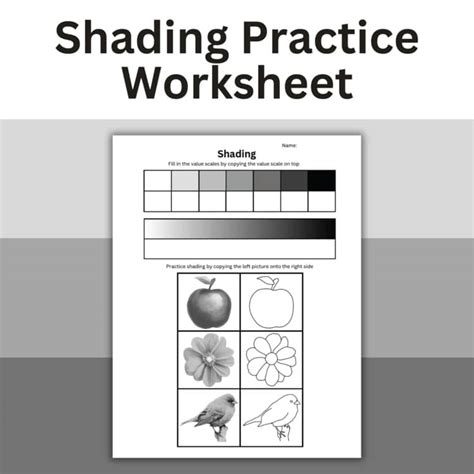 Valueshading Fundamentals Practice Worksheet By Beckies Art Classroom