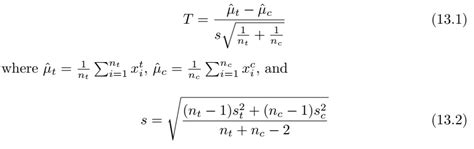 Formula For A Two Sample T Test Where Each Group Is Made Up Of Multiple
