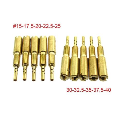 Mikuni Pilot Jets 12 Piece Brass Pilot Jet Set For Mikuni Carburetors