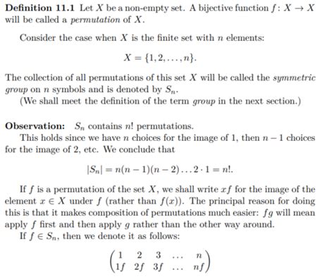 Permutations And Groups Flashcards Quizlet