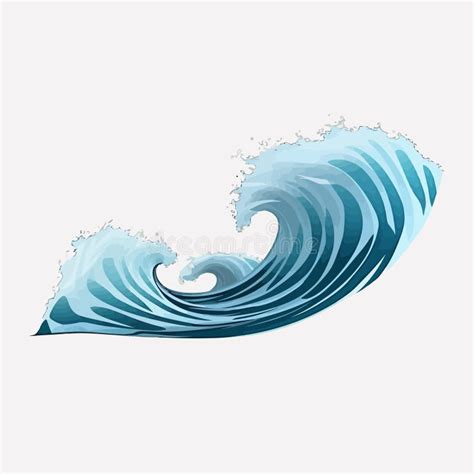 Wave Vector Flat Minimalistic Asset Isolated Illustration Stock Vector