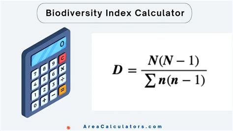 Biodiversity Index Calculator Area Calculators