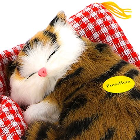 Милые набивные игрушки, имитация спящих кошек, украшение, милые ...